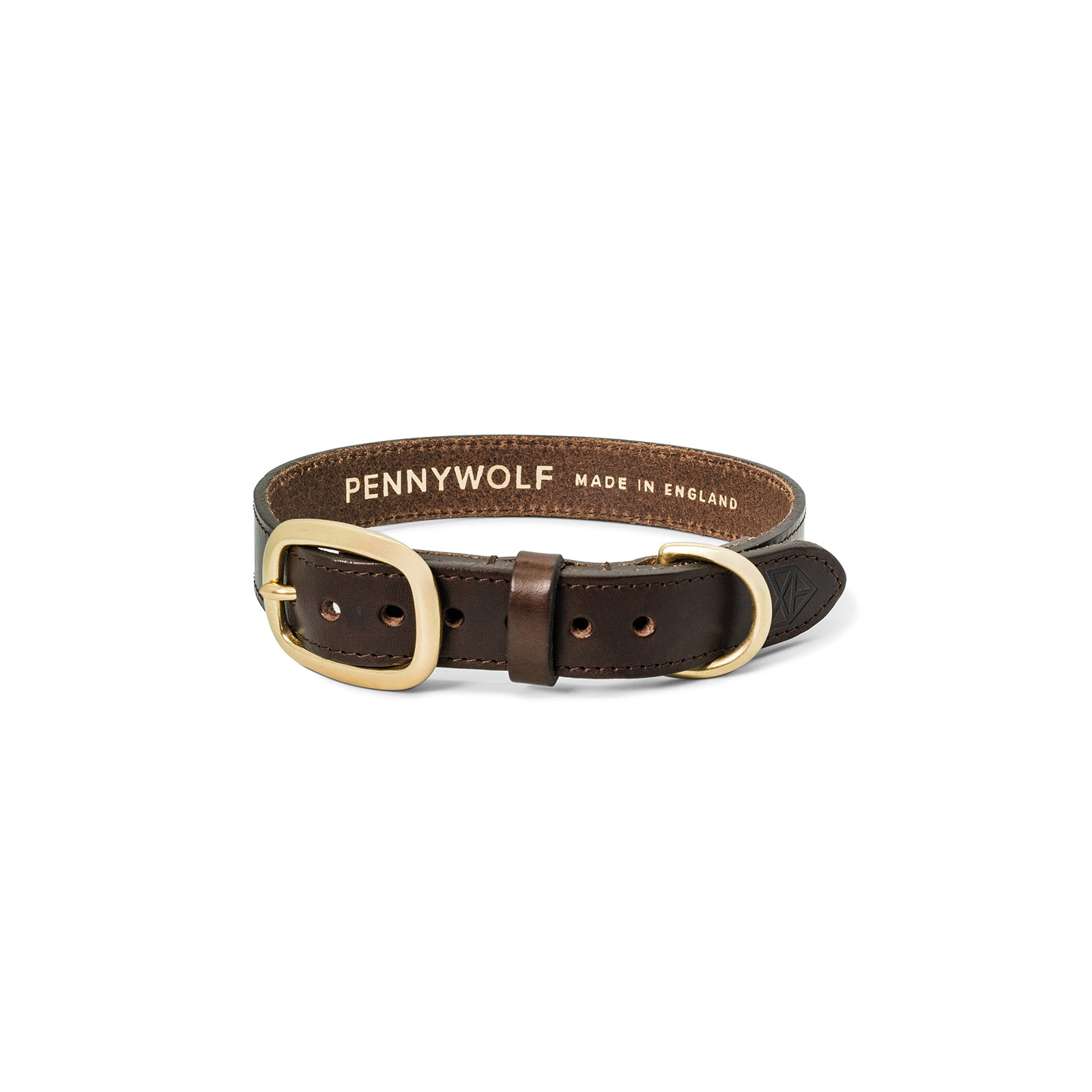 Classic Luxury Leather Dog Collar - 'Hickory' Brown – PENNYWOLF